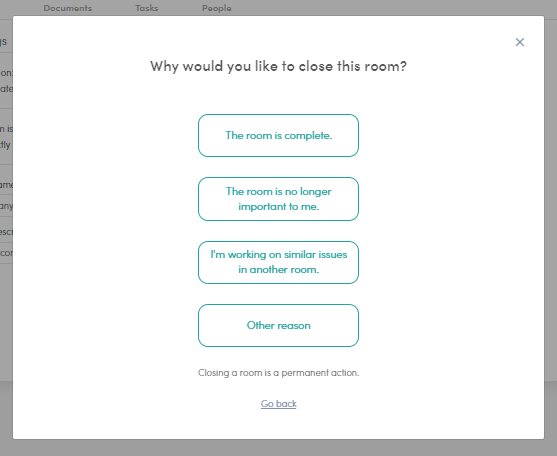 How do I close a Room? – Client Portal