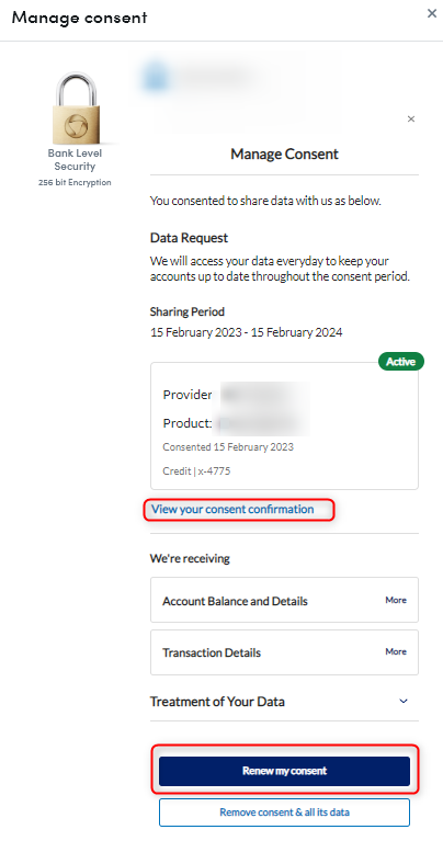 How do I renew my Open Banking consent? – Client Portal