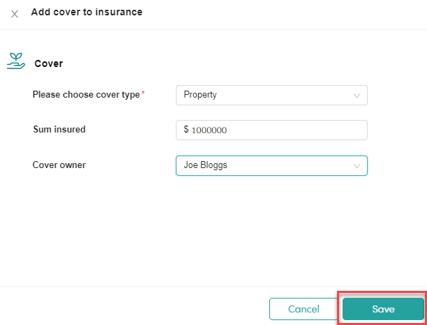 How do I add an insurance policy and its cover details to my portal ...