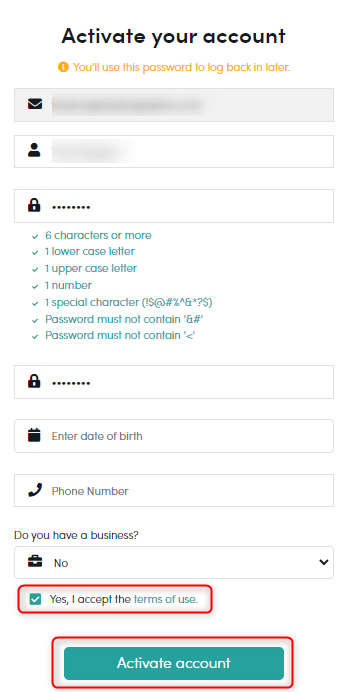 How do I activate my account? – Client Portal
