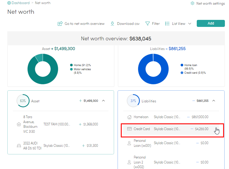 How do I hide/unhide a Wealth item? – Client Portal